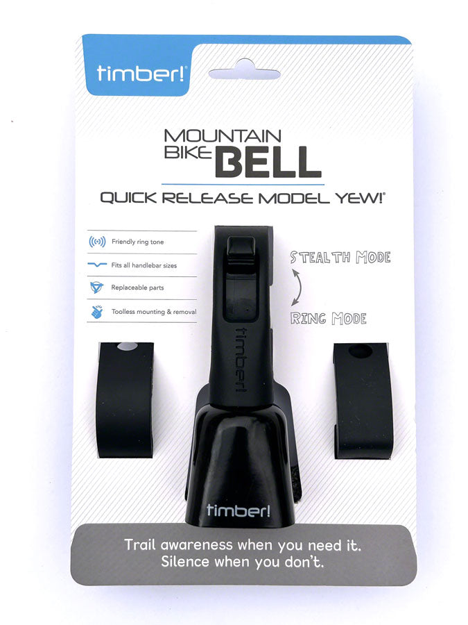 Timber MTB Model Yew! MTB Bell - Quick Release, Black — Playtri