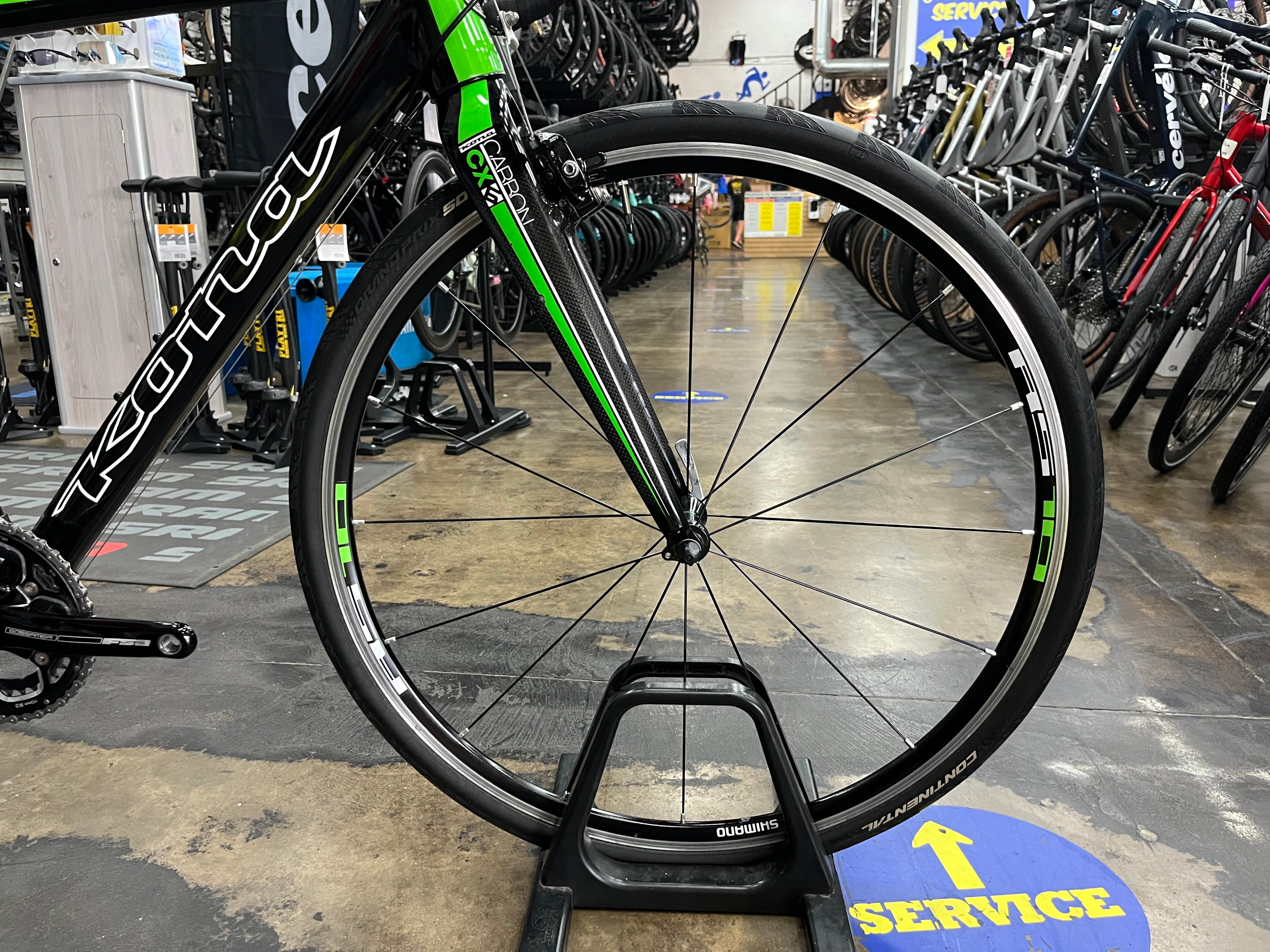 Kona Jake The Snake Shimano Ultegra 10 Speed - Black/Green 2012 USED ...