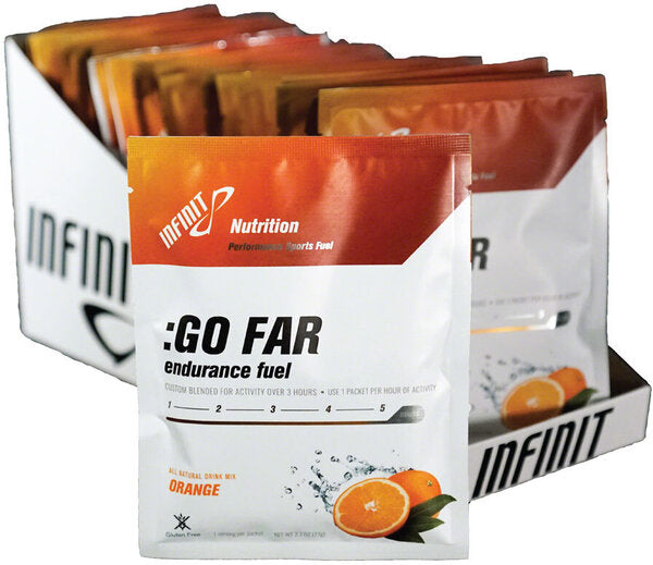 Infinit Nutrition Go Far Energy Drink Mix: Orange 1 Serving — Playtri